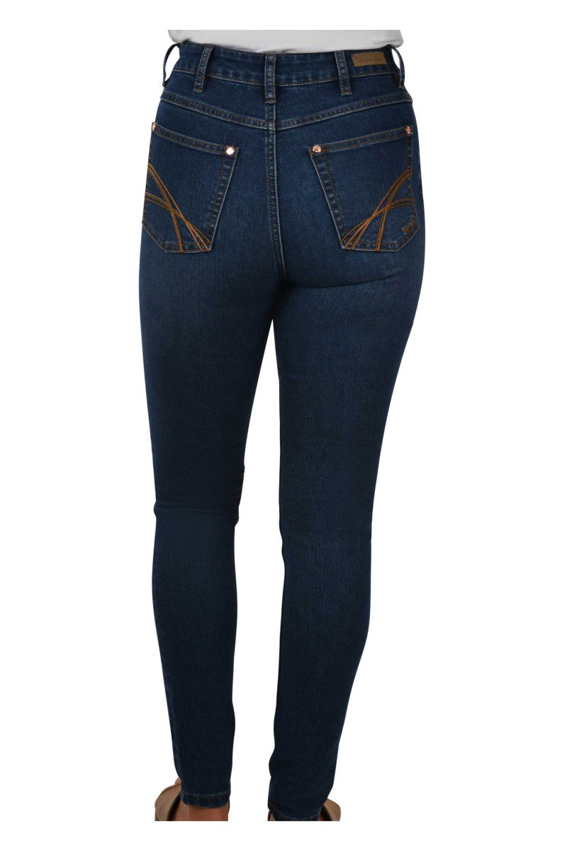 Crystal High Waist Skinny Leg Jean 30 Inch Leg