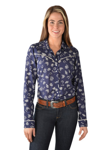 Edgewood Print Long Sleeve Western Shirt
